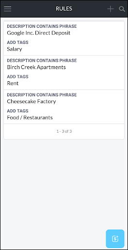 Editing a Rule - Mobile – Buxfer
